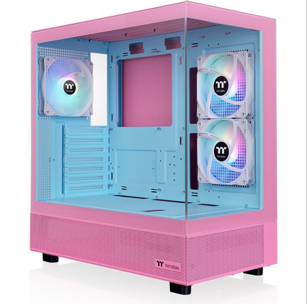 Gabinete TT View 270 Plus Mid-Tower TG x2 Fan ARGB x3 Bubble Pink - Max ...
