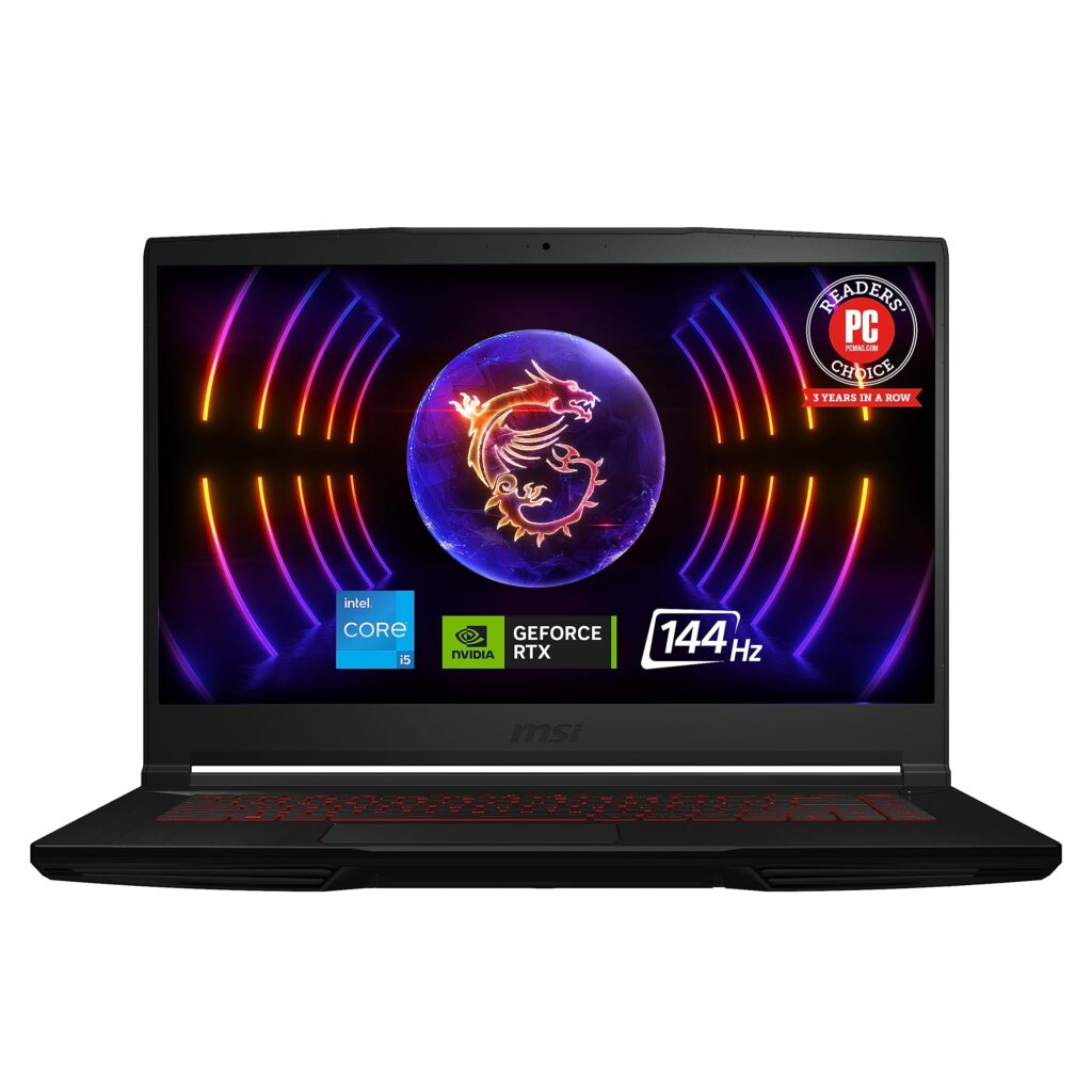 MSI GF63 THIN GAMING I5-12450H/8GB/512GB SSD /15.6" FHD 144Hz/WIN11/RTX ...