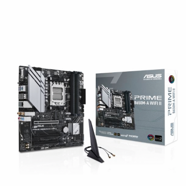 MB ASUS AM5 PRIME B650EM-A WIFI BOX DDR5 M-ATX - Max Tecno