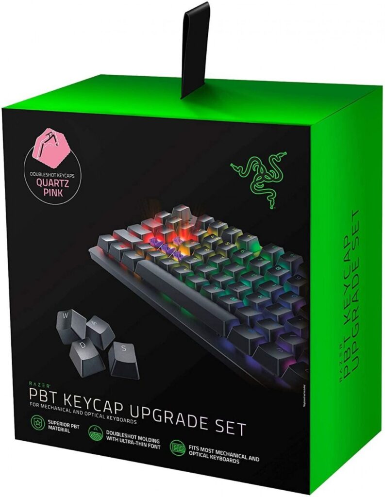 RAZER KEYCAP SET PBT PINK - Max Tecno