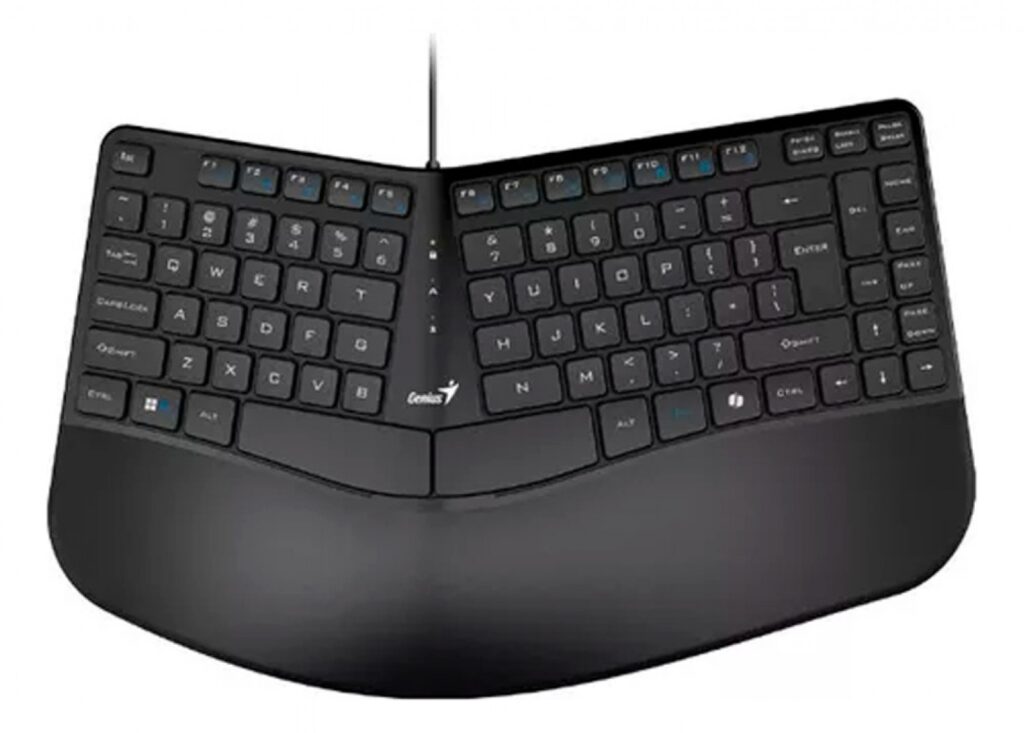 TECLADO CURVO ERGONOMICO GENIUS ERGO KB-700 BLACK USB - Max Tecno
