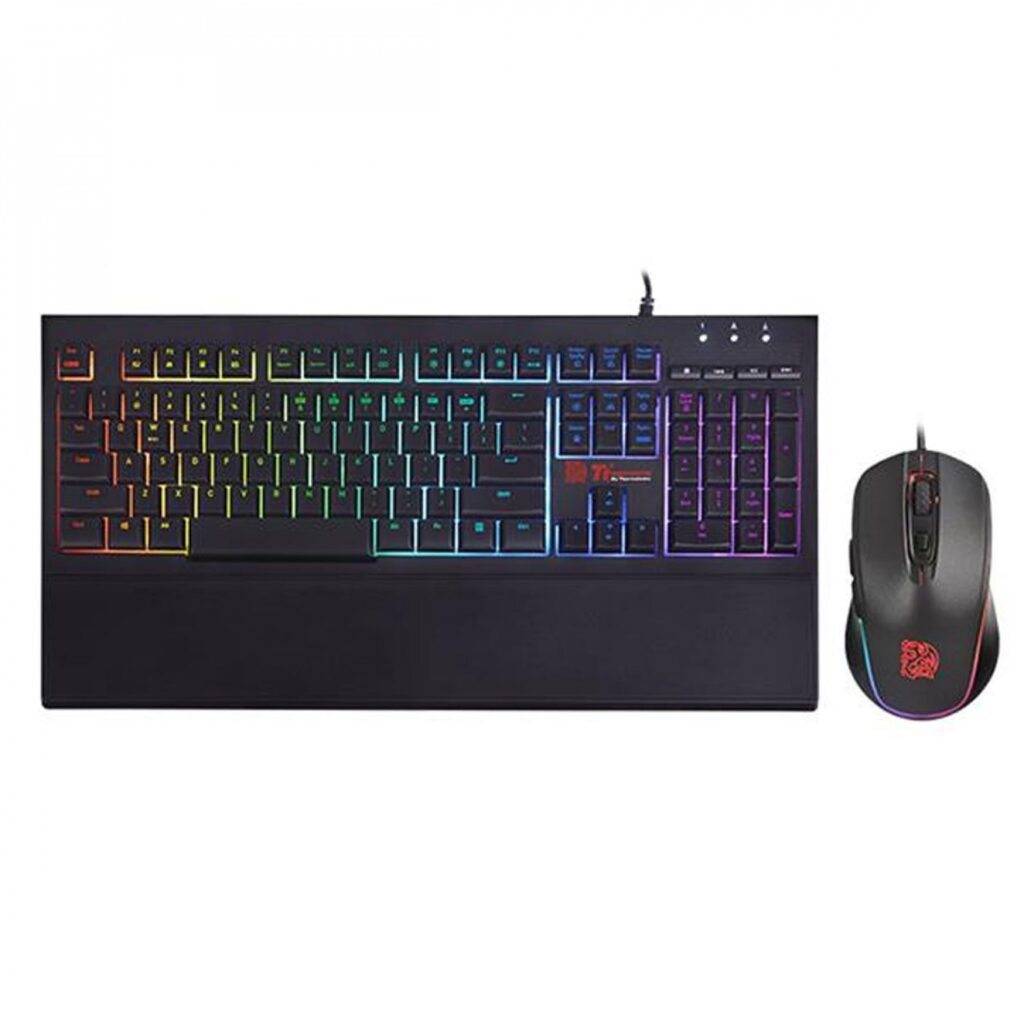 TECLADO GAMER TT ESPORTS COMBO CHALLENGER ELITE RGB MEMBRANE KB LASER ...
